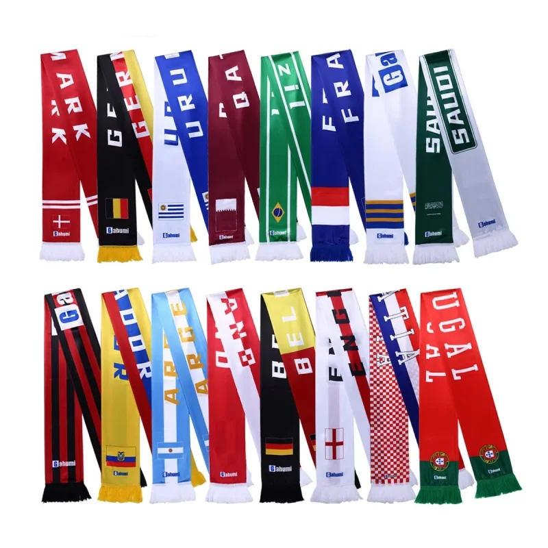 Custom Design Colorful Scarf for Sport Team Club to Support Scarves ...