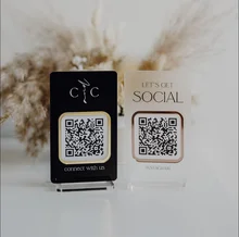 Clear Acrylic Qr Sign For Doors, Scan To Pay, Instagram Ready.