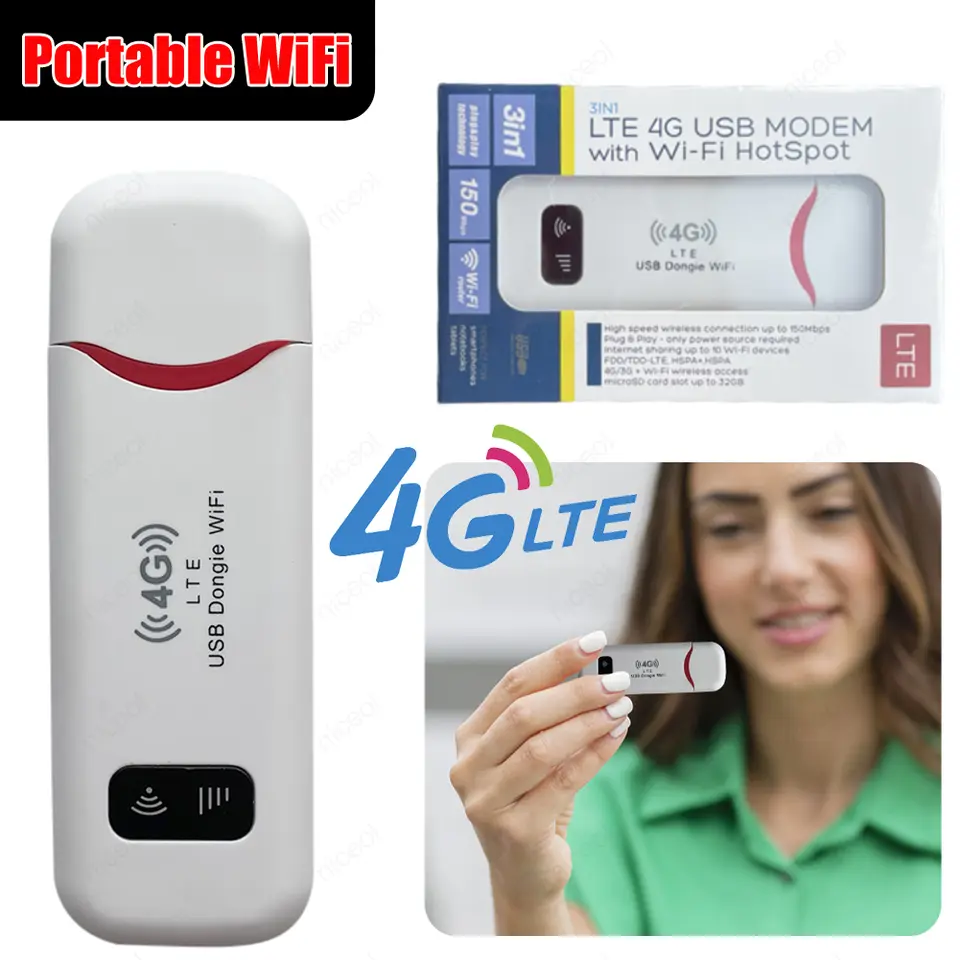 High-Speed 4G Lte Wifi Modem Stick For Laptops And Devices.
