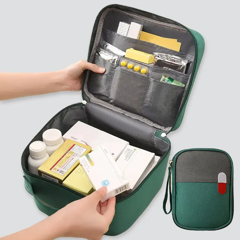Medical Medicine Kit Multifunctional Layered Health Storage Bag ...