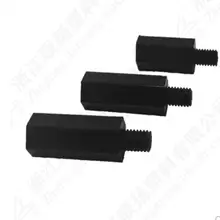 20/50PCS Nylon Spacer M2 M2.5 M3 M4*L+6 Male to Female Black Nylon ...