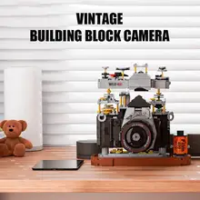 High-Simulated Retro Camera Building Blocks For Kids And Desktop Fun.