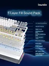 Ilovbee B87 Mechanical Keyboard: Wireless Bluetooth, Rgb Backlit, 88 ...