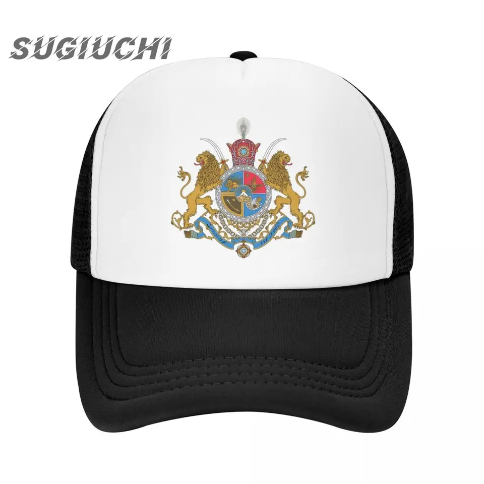 Iranian Revolution Lion and Sun Emblem of Iran Flag of Iran Trucker ...