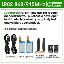 LR02 868 915Mhz Set