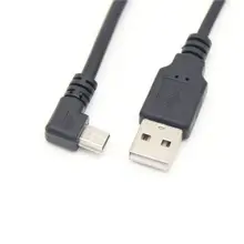 90 degree elbow mini usb data line up and down left and right elbow T ...