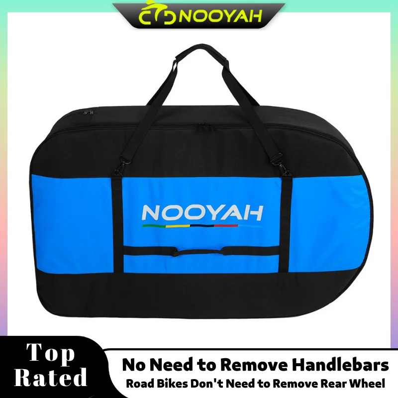 Nooyah Bike Bag – Foldable, Multi-Bag, Three-Layer Fabric, Compatible Mtb & Road Bikes