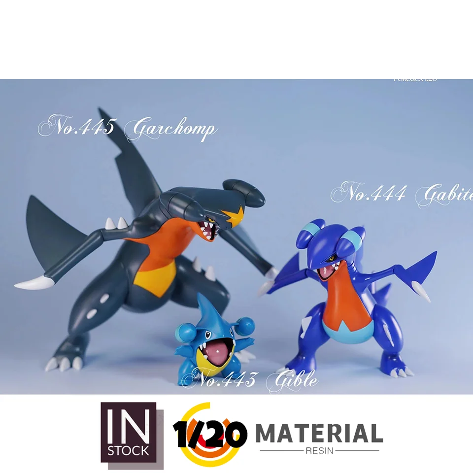 Collectible Resin Figures: Gible, Gabite, Garchomp, Mega Garchomp - [Uu ...