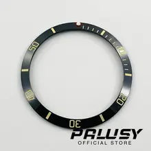 37.2mm Black Watch Bezel Insert Ceramic/Aluminum Bezel Fit 39mm Watch ...