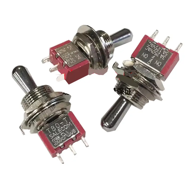 High-Quality 12Mm Spdt Toggle Switch, 5A 125Vac, Panel Mount, Sh T80-T ...