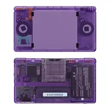 Clear Ndsl Replacement Housing Shell With Custom Buttons And Screen Lens.