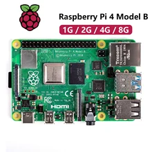 Official Raspberry Pi 4 Demo Board, Ram 1Gb-8Gb, Quad-Core Cortex-A72