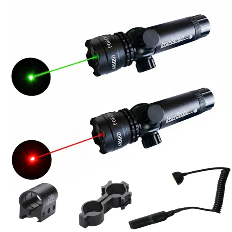 Laser Red Dot Tactical Sight Green/Red Adjustable Up Down Left Right ...