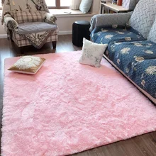 Cute Pink Fluffy Carpet For Kids' Bedroom And Living Room Decoration.