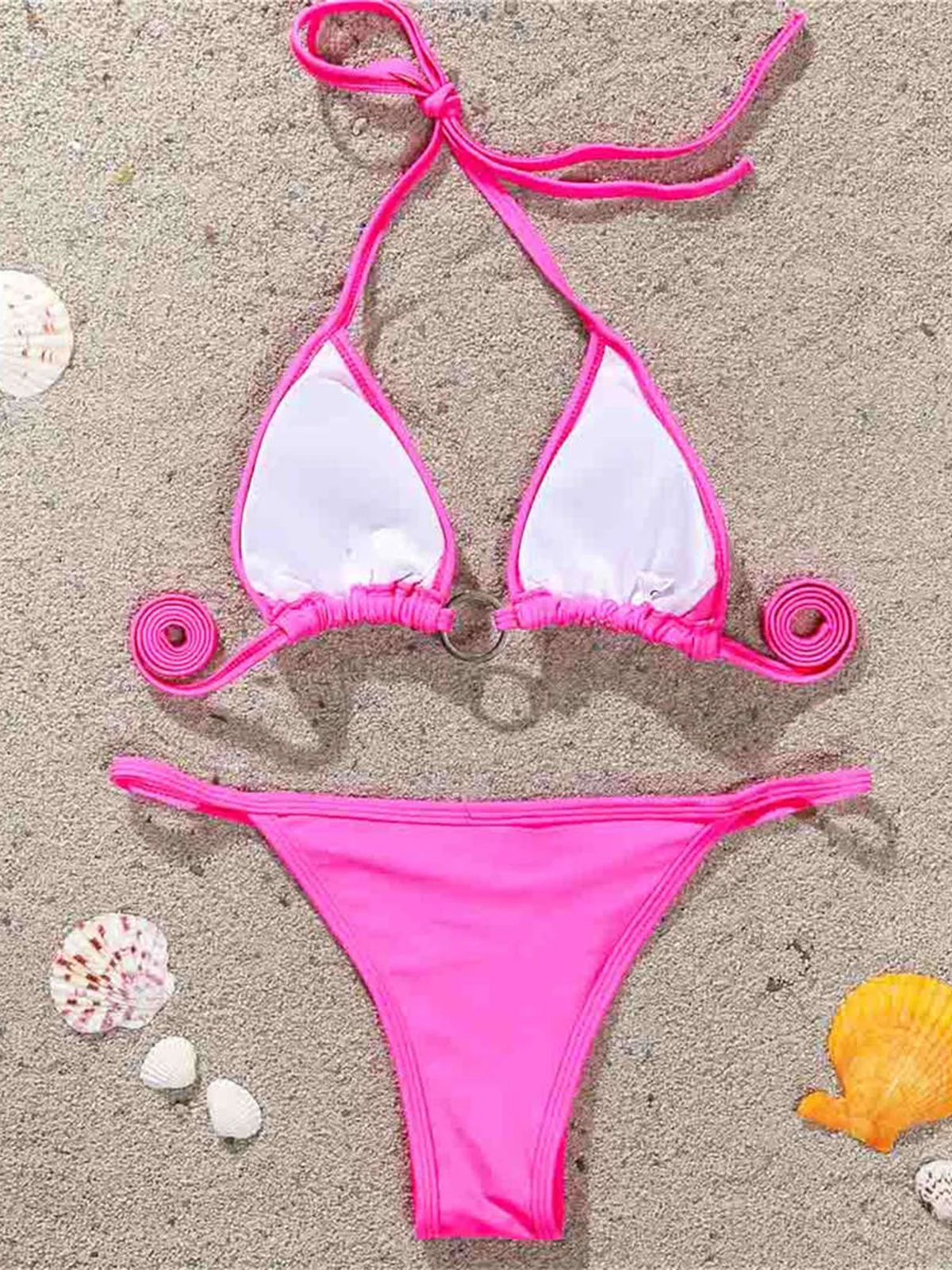 Sexy Bling Rhinestone Mini Bikini Female Swimsuit Women Swimwear Two ...