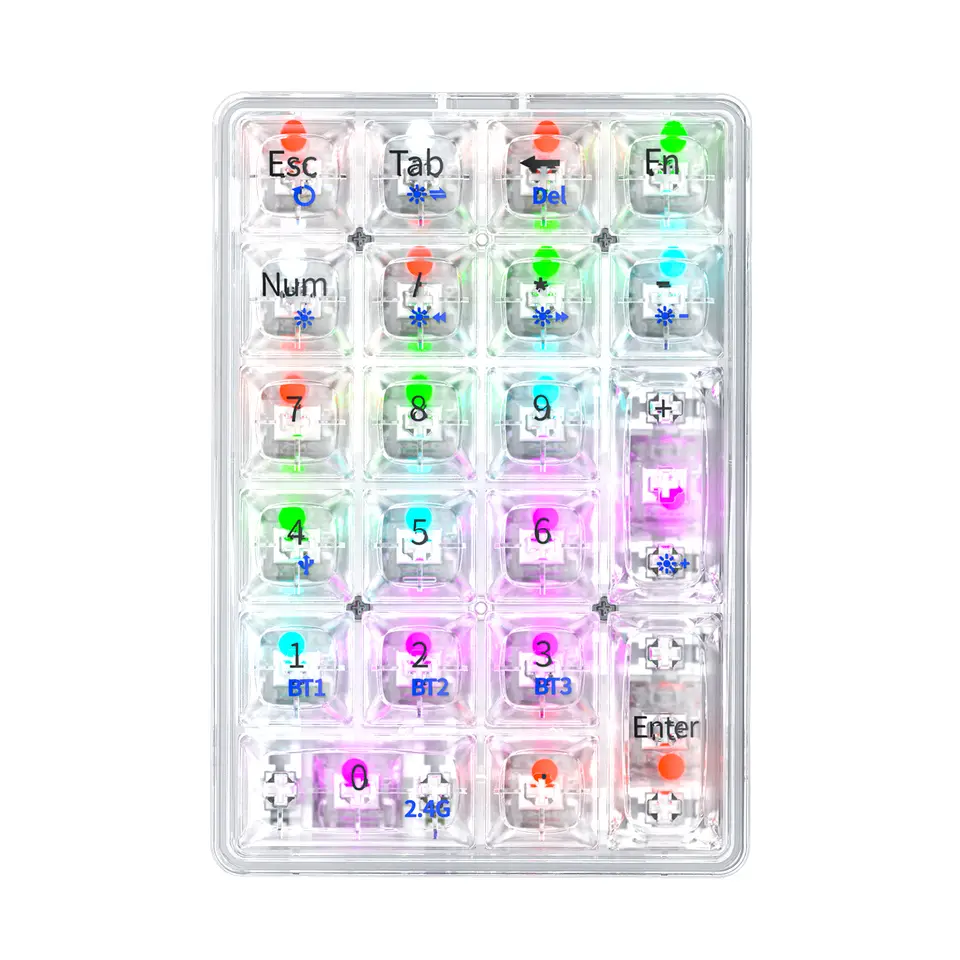 Discover The Attack Shark K21 Tri Mode Numeric Keypad: 21 Hot-Swappable ...