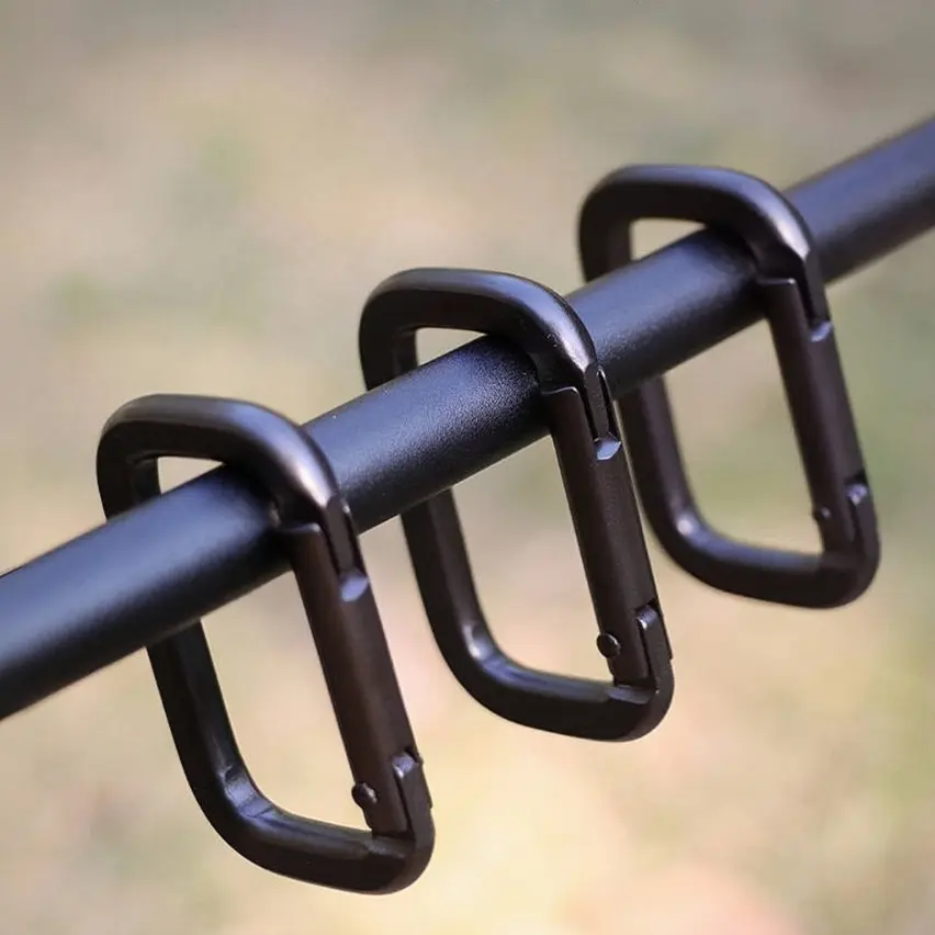 Practical Aluminum Alloy Carabiner Key Chain For Camping And Hiking.