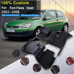 Car Floor Mats For Ford Fiesta 5 Mk5 Ford Classic 2003 2008 Rugs Panel Footpads Carpet Cover Pad Anti slip Foot Pads Accessories Floor Mats AliExpress