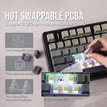 High-Quality Aula F75 Pro Wireless Gaming Keyboard With Pbt Keycaps And ...