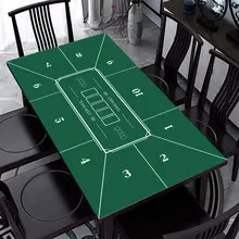 Customized Texas Hold'em Poker Mat Baccarat Blackjack Suede Rubber ...