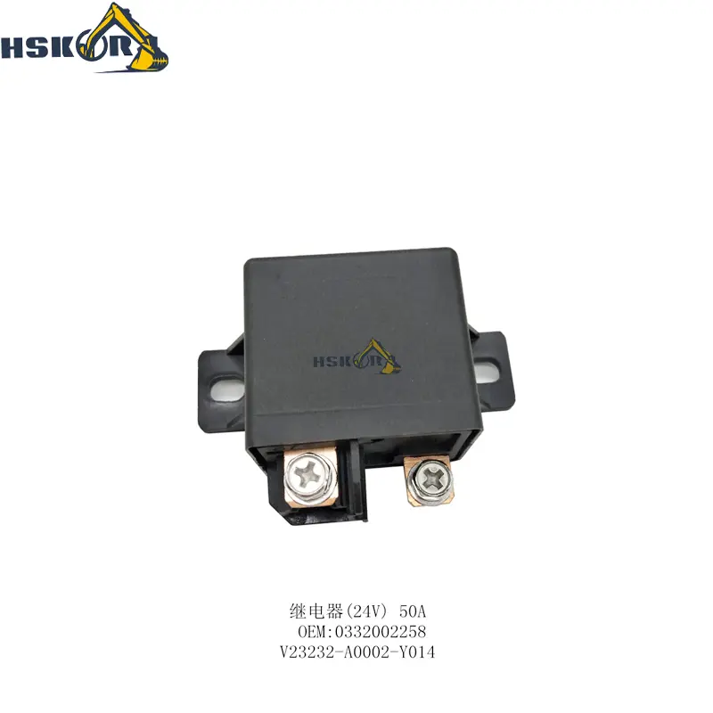 High-Quality 24V 50A Excavator Start Relay For Preheating.