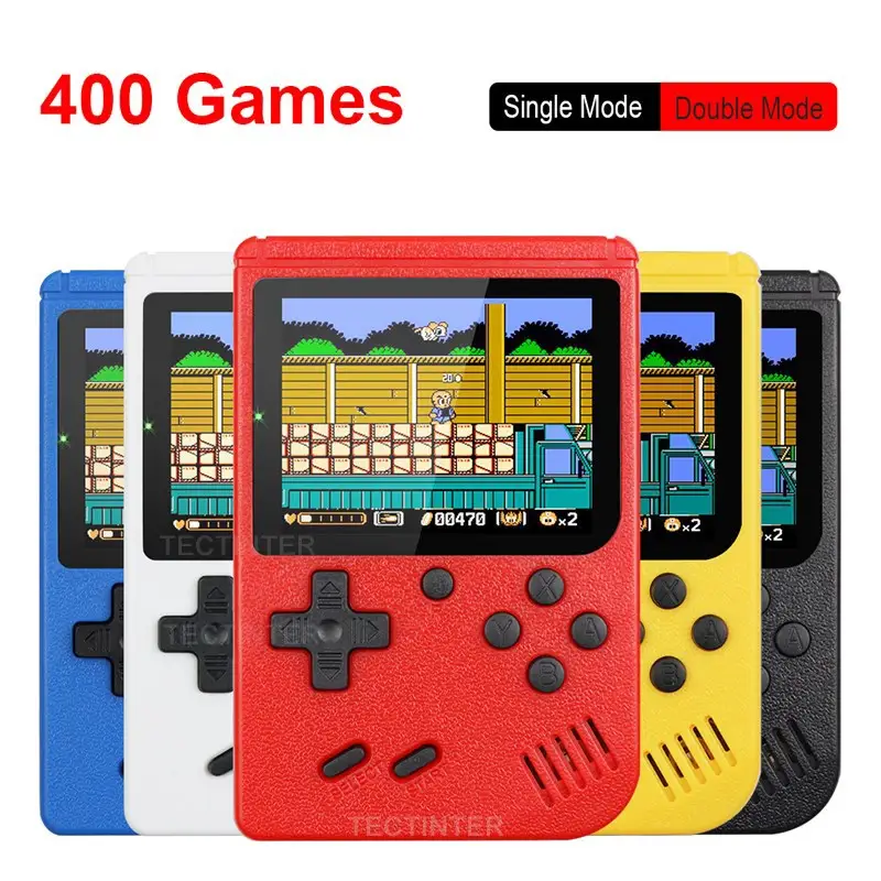 Retro 8-Bit Handheld Game Console, 400 Built-In Games, 3.0-Inch Color Lcd.