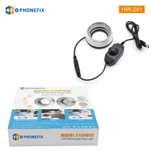 72 LED SMD USB Adjustable Ring Light Circle Illuminator Lamp 110V-220V ...