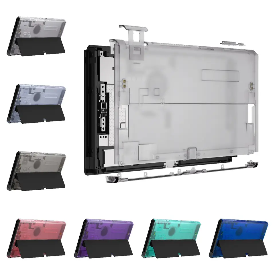 Clear Nintendo Switch Oled Back Plate For Diy Enthusiasts.