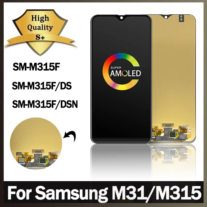 6.4"Super AMOLED For Samsung M31 M315 LCD Display Replacement + Touch ...