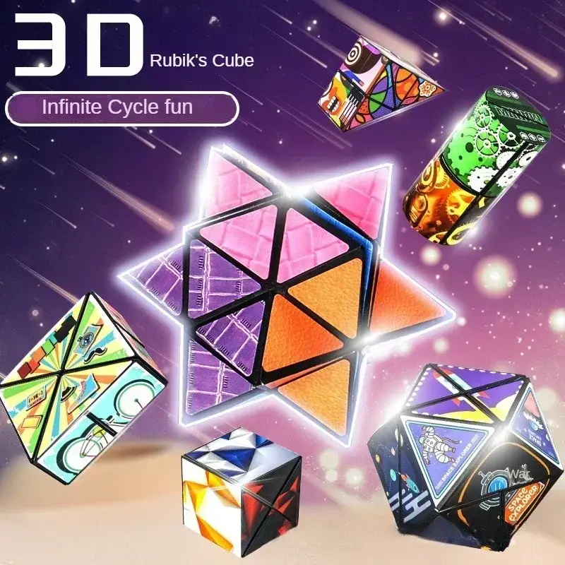Stress-Relieving 3D Magnetic Cube, Geometric Puzzle For Decompression ...