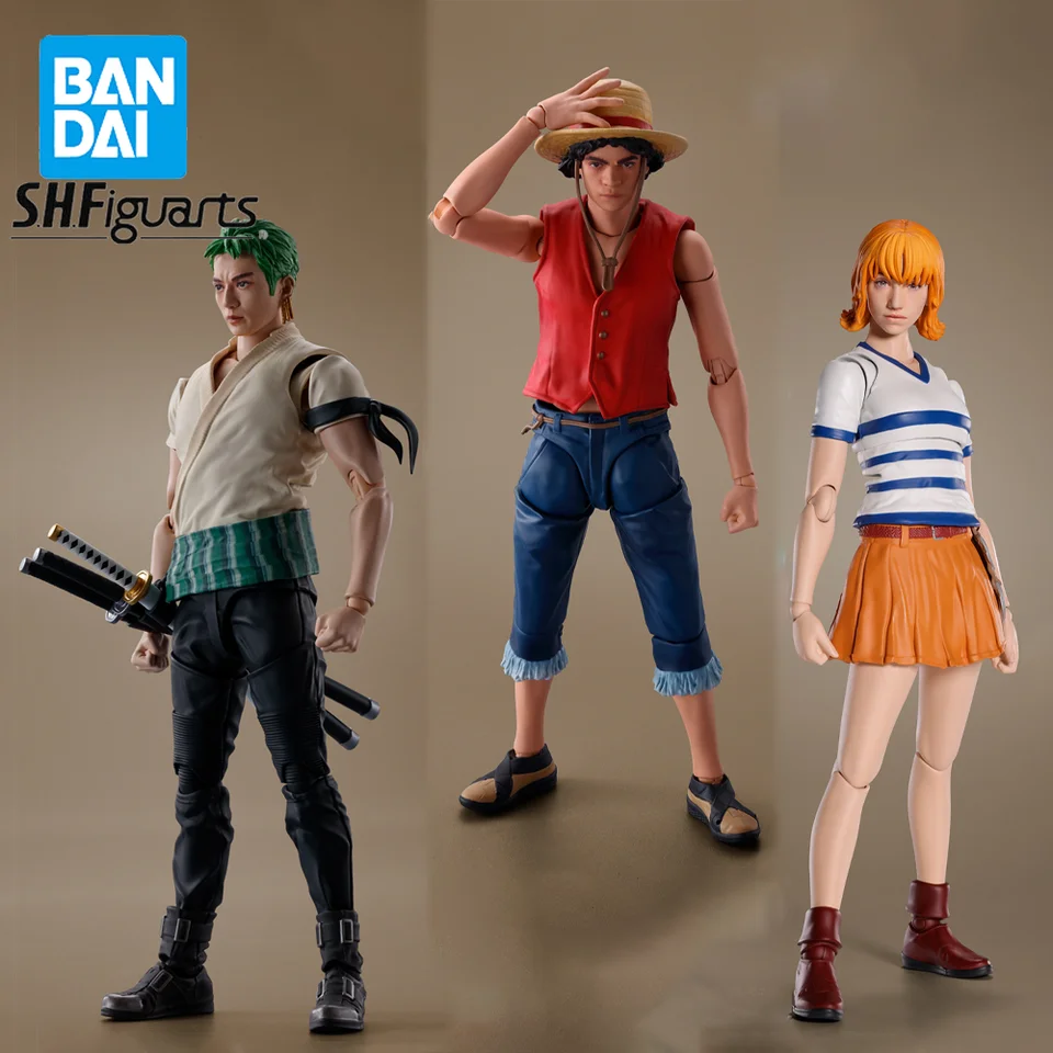 In Stock Original BANDAI SHFiguarts Monkey D Luffy Roronoa Zoro Nami ...