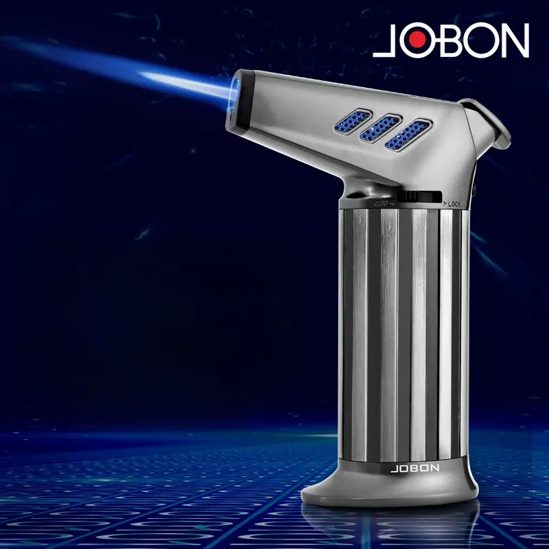 JOBON Powerful Blue Flame Torch Spray Butane Gas Lighter Outdoor ...