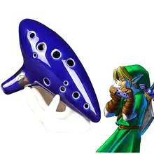 Blue Zelda Ocarina Flute, Official Legend Of Zelda Gift Necklace