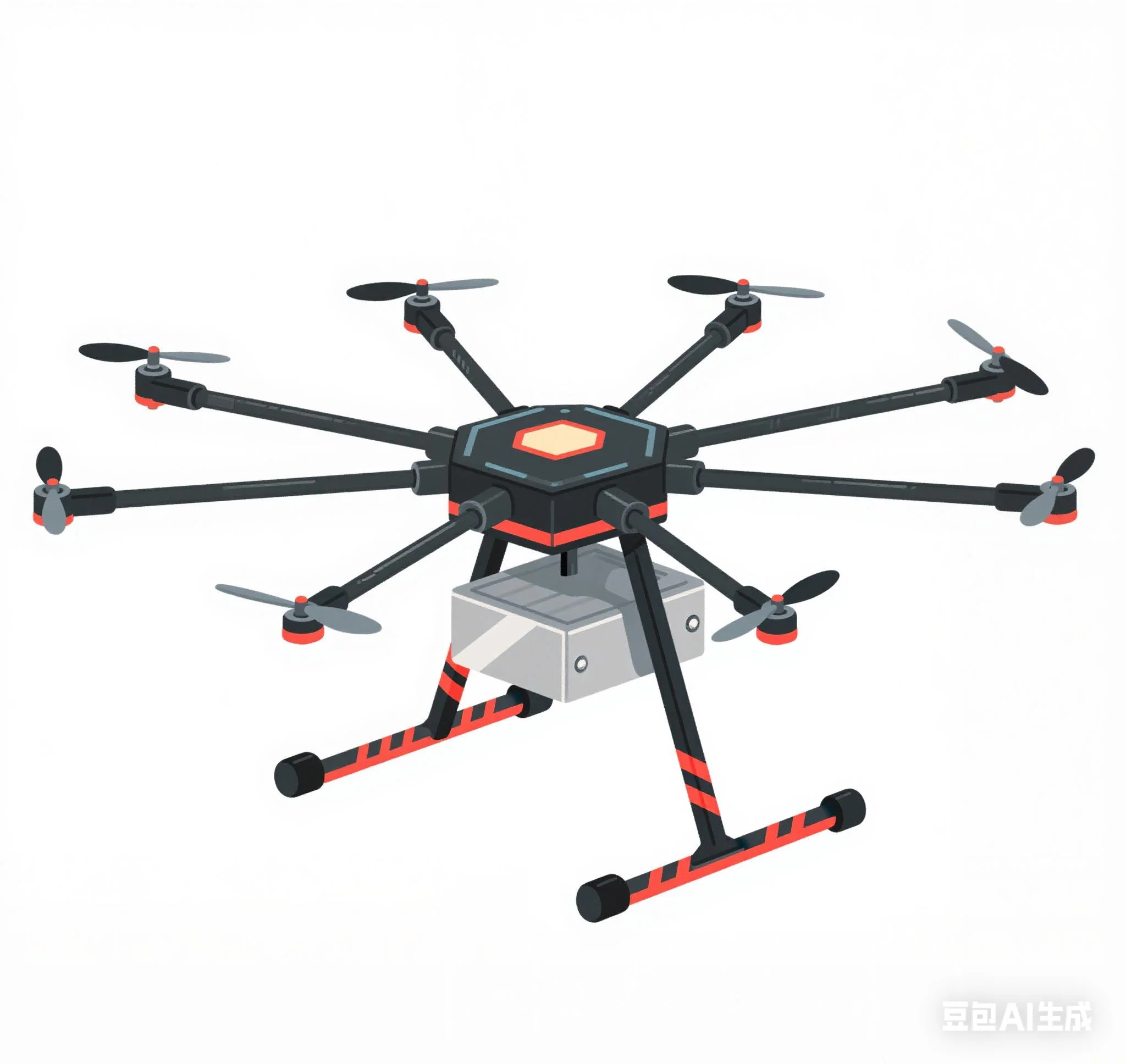 LX1100 All Carbon Fiber 1100mm Octacopter Pixhawk PRO M8N M9N M10 ...
