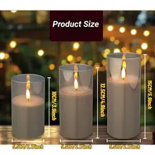 Flickering Led Candles For Home, Party, And Outdoor Decor. 6-60Pcs With ...