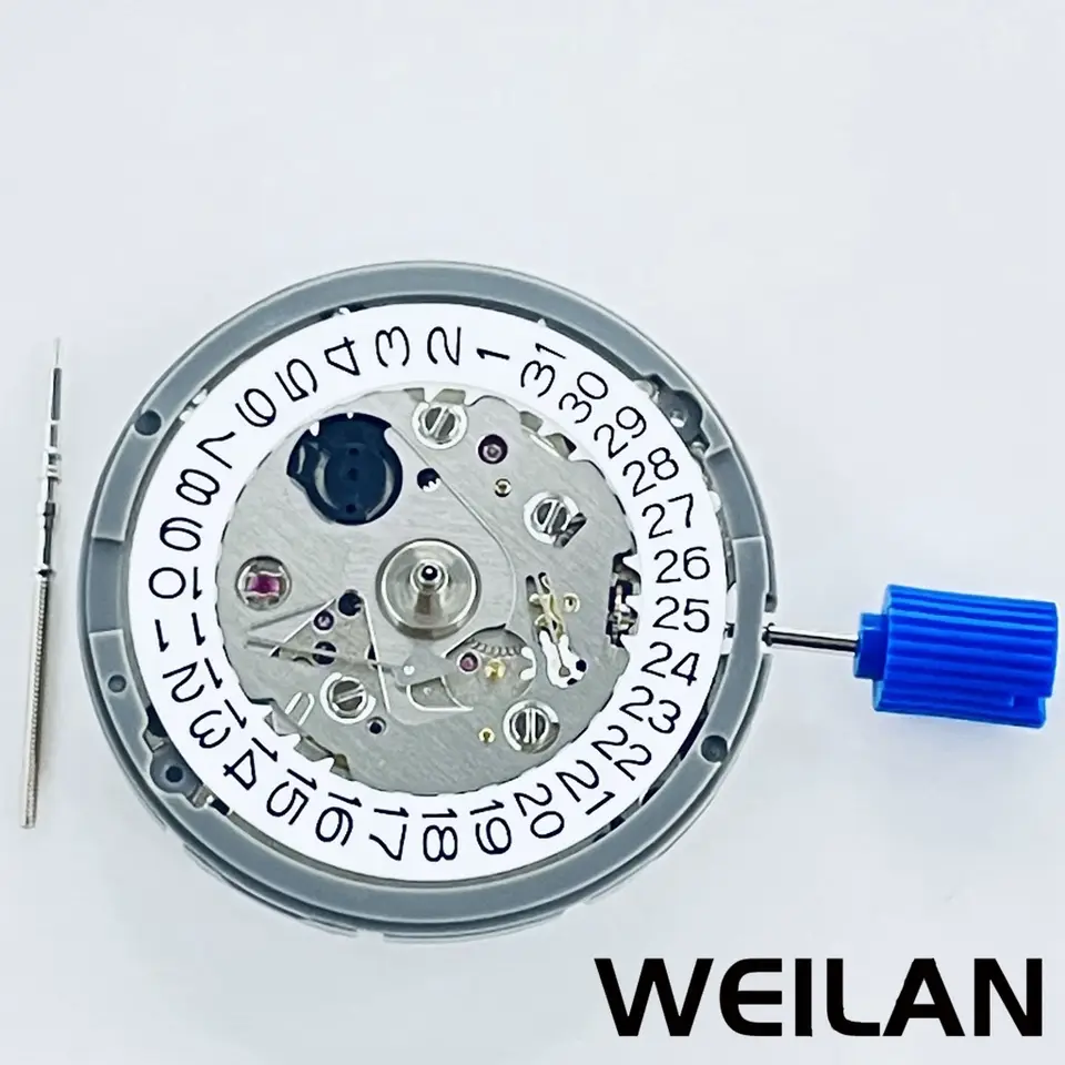 High-Accuracy Nh35 Automatic Watch Movement, 24 Jewels, Date Display.
