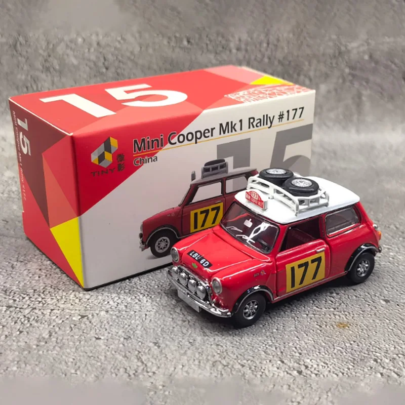 Classic Mini Cooper Rally Car Model, Perfect For Displays!