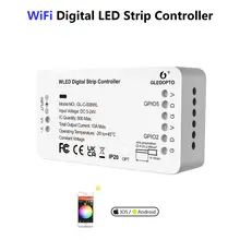 Gledopto Wifi Rgb Led Strip Controller Gl-C-008Wl For Ws2812B, Ws2811 ...