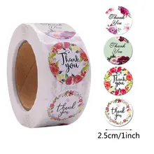 Gift Sealing Stickers 500pcs Thank You Love Design Diary Scrapbooking ...