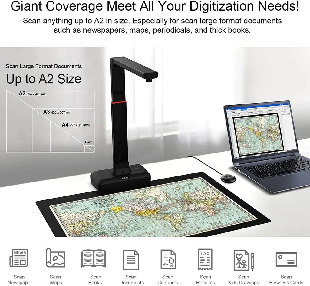 VIISAN S21 CaptureA2 27MP High Resolution HD Camera Book Document ...