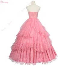 Wicked Glinda Cosplay Witches Costume - Pink Suit Dress Robe Hat