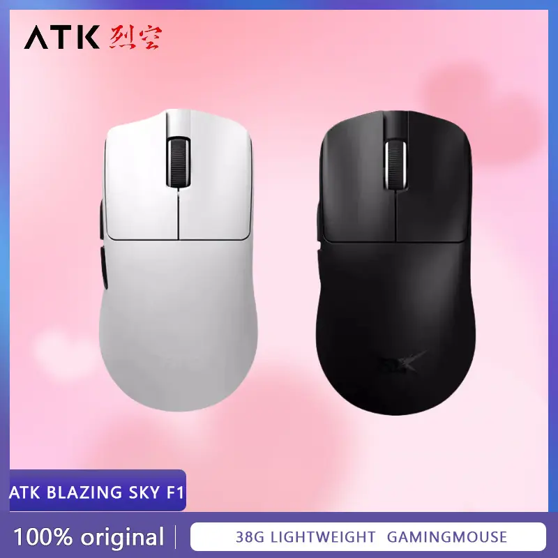 Ratón Gaming Ligero F1 Pro Con Sensor Paw3950Ultra Para Laptops.