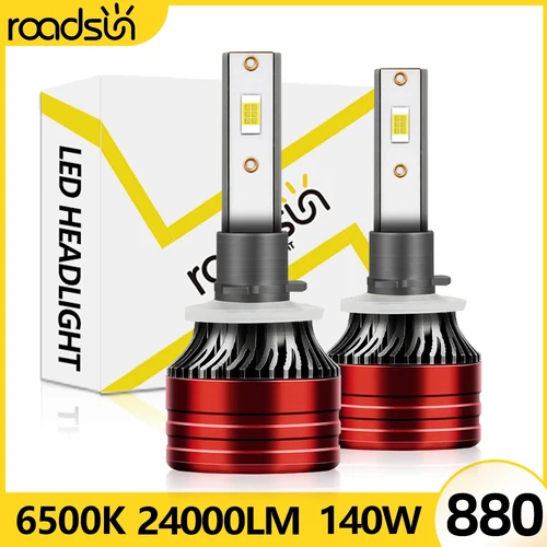 Bombillas Led Para Faros Delanteros De Coche Roadsun 2X 880