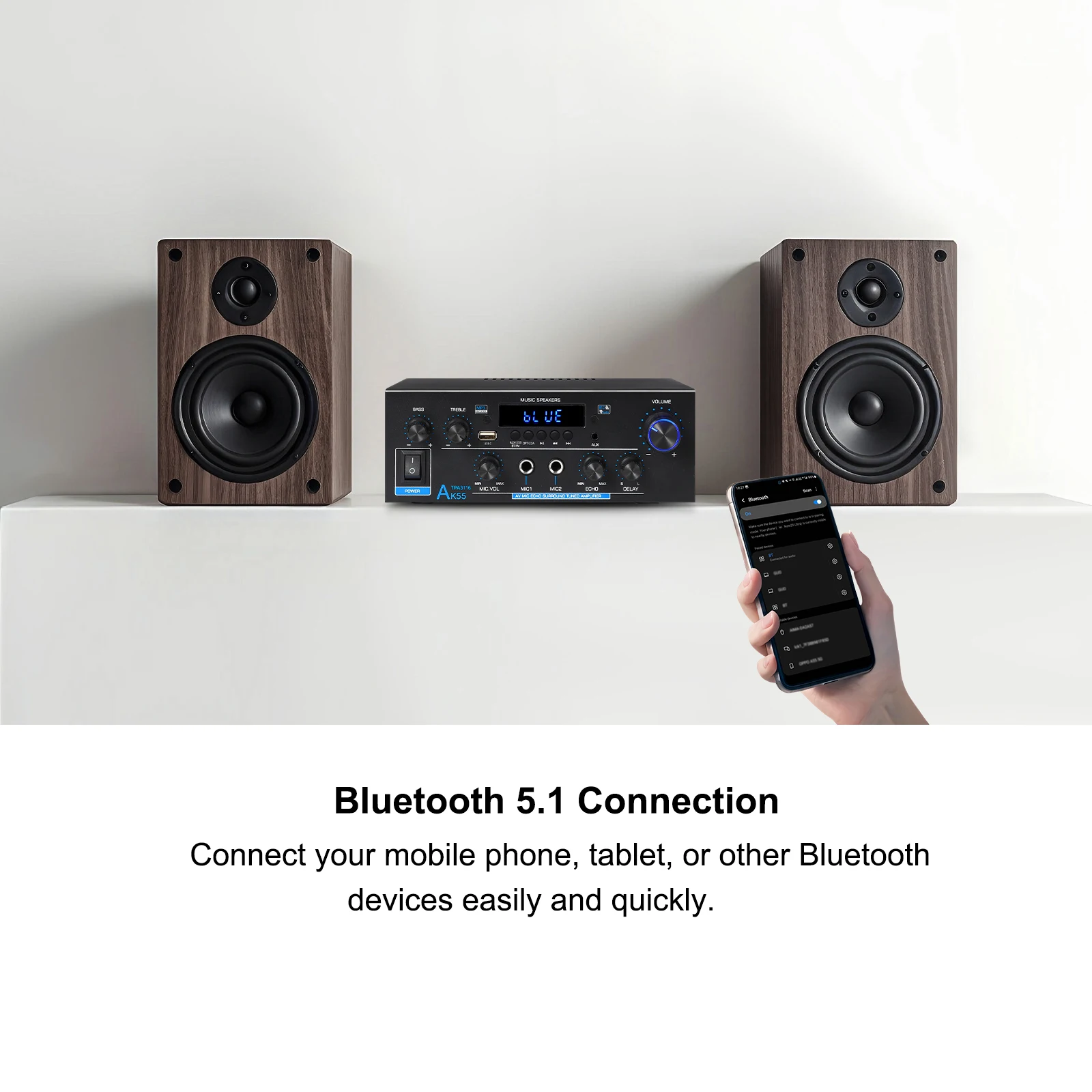 Woopker AK35/AK45/AK45 Pro/AK55 Digital Amplifier Bluetooth Sound ...