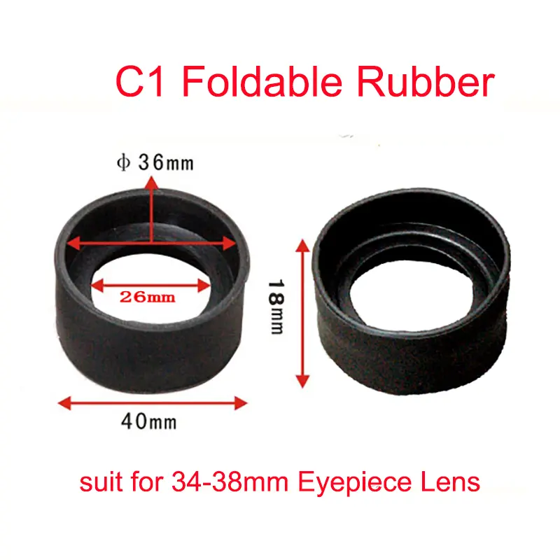 Biological Microscope With Rubber Eye Guards For Clear Viewing.