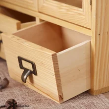 Cute Vintage Wood Mini Cabinet For Living Room, Handmade With Doors And ...