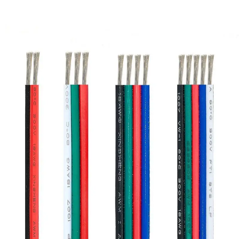 10M Flexible Led Extension Wire, 2Pin-5Pin, 18-22Awg, Ws2812B/Ws2813 Rgbw