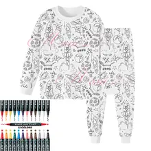 Colorful Diy Pajama Sets For Kids, Art-Themed Handicraft Toys.