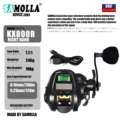 SAMOLLA Fishing Reel USB And Solar Charging Electronic Baitcasting Led ...