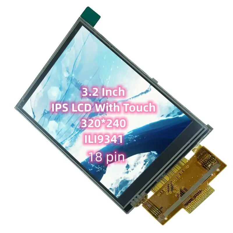 IPS 3.2 Inch TFT LCD With Touch ILI9341 IC 18PIN Full View Angle ESP32 ...